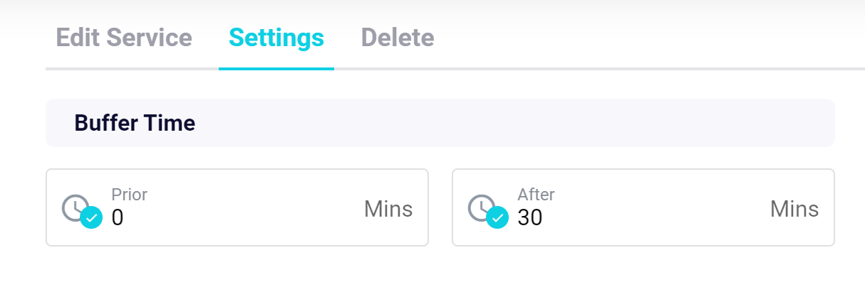 How to Customize Service Buffer Time
