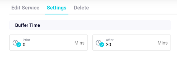 How to Customize Service Buffer Time